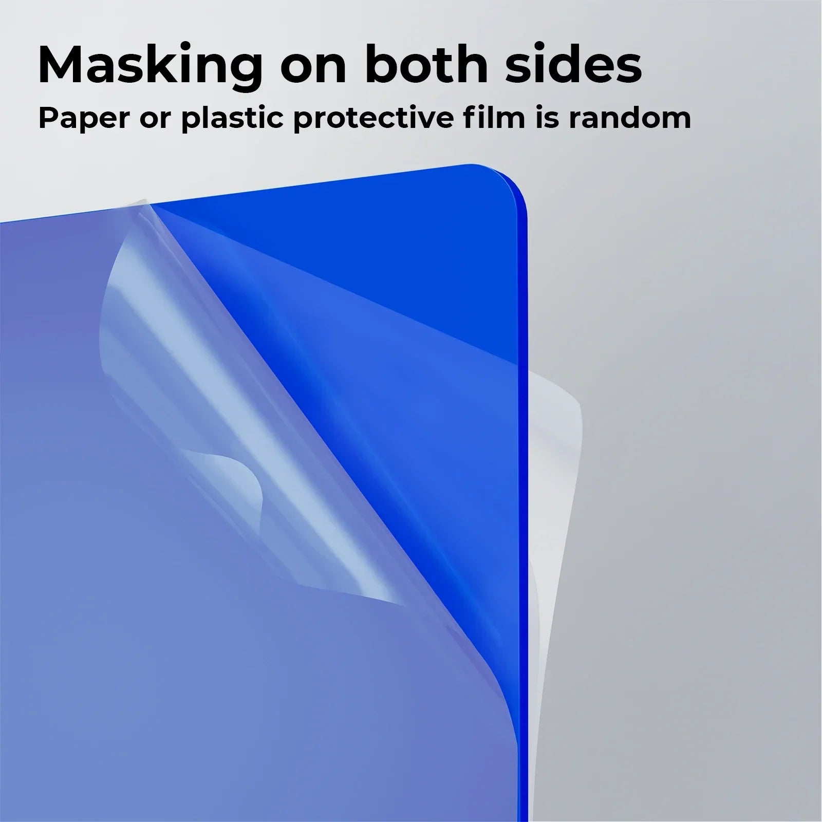 xTool - Acrylic Sheet Plexiglass Translucent Glossy - Blue - 3mm (3pcs